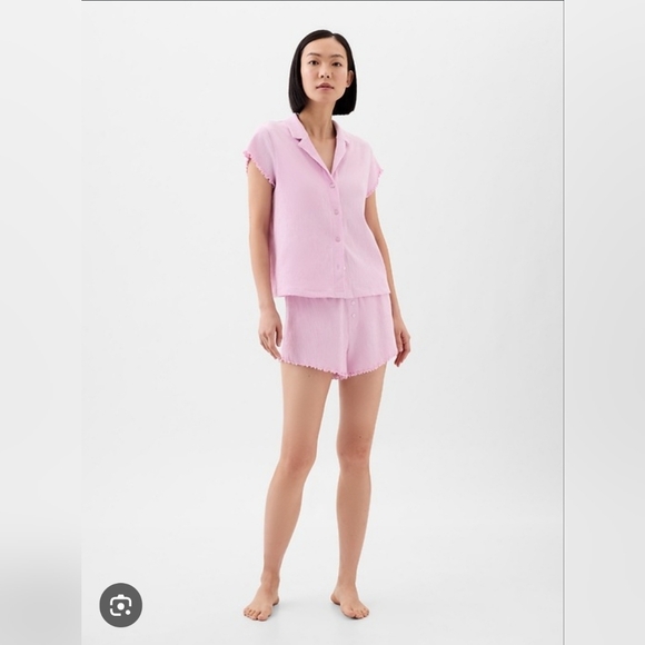 Gapbody | Intimates & Sleepwear | Nwt Gapbody Crinkle Cotton Pj Shirt ...
